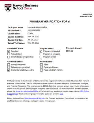 Crowdfunding - Me ajude a fazer este curso de Harvard (CORe) | Kickante